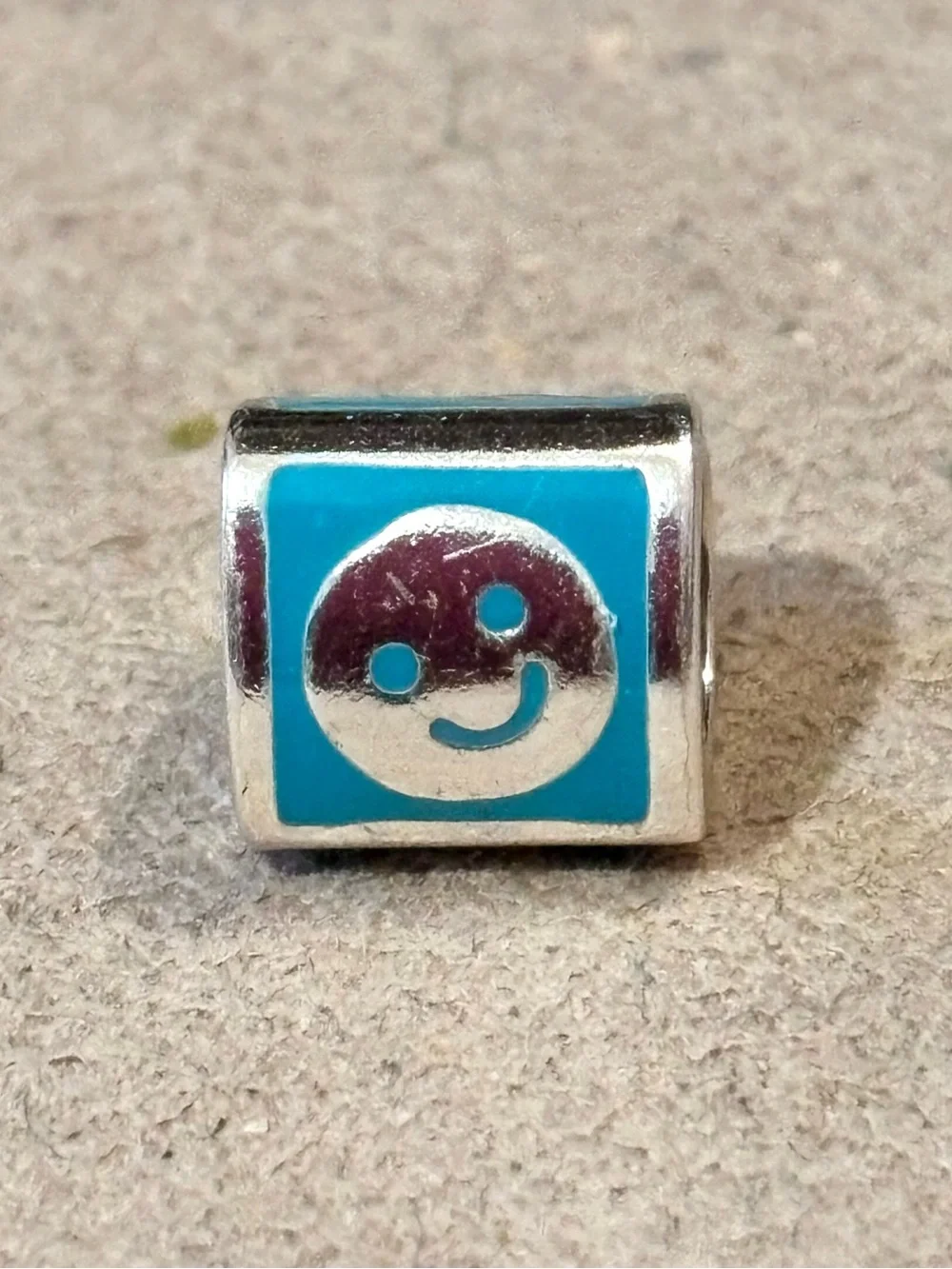 Brighton | Jewelry | Brighton Trillion 3sided Bead Aqua Enamel Peace ...